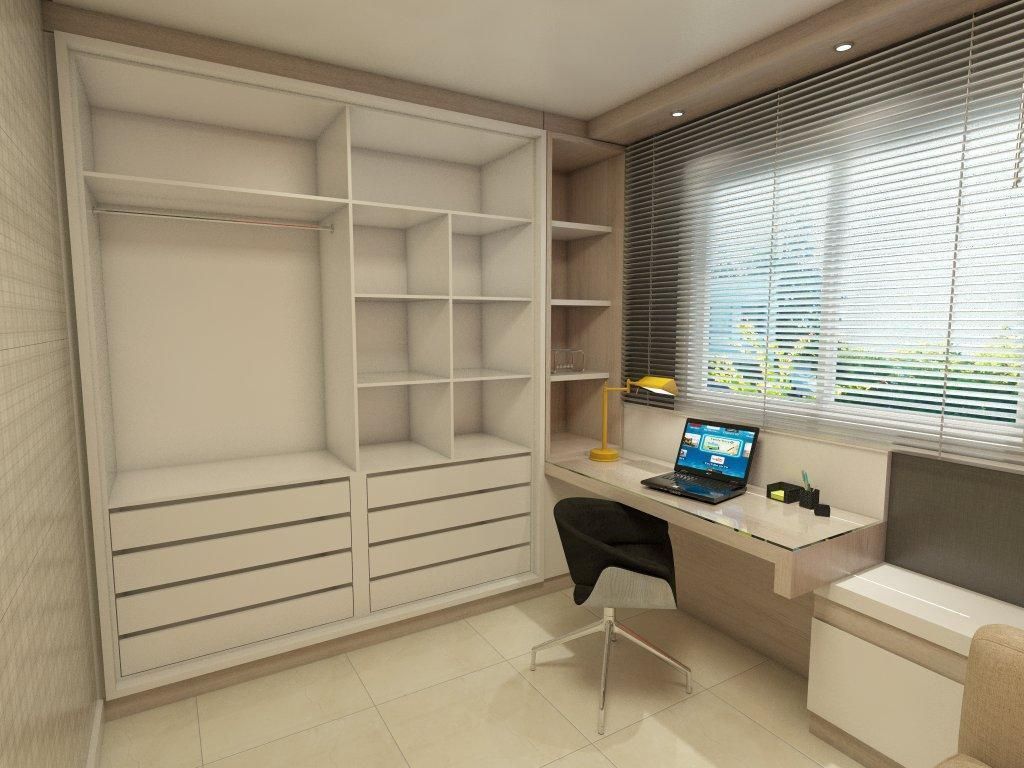 Escritório integrado ao guarda-roupa – Mulheres na Computação